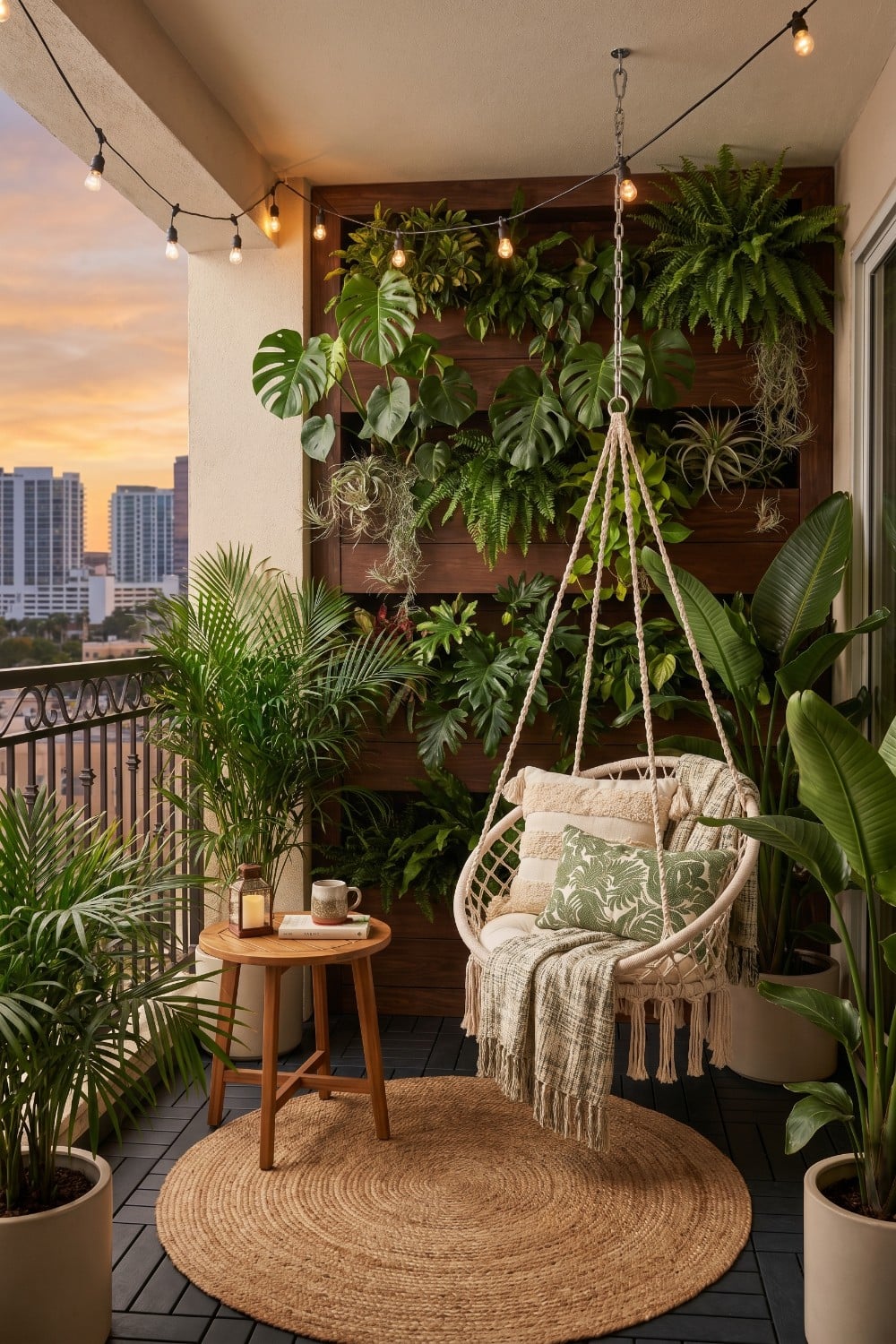 Turn Your Urban Apartment Into An Exotic Tropical Balcony Escape ...
