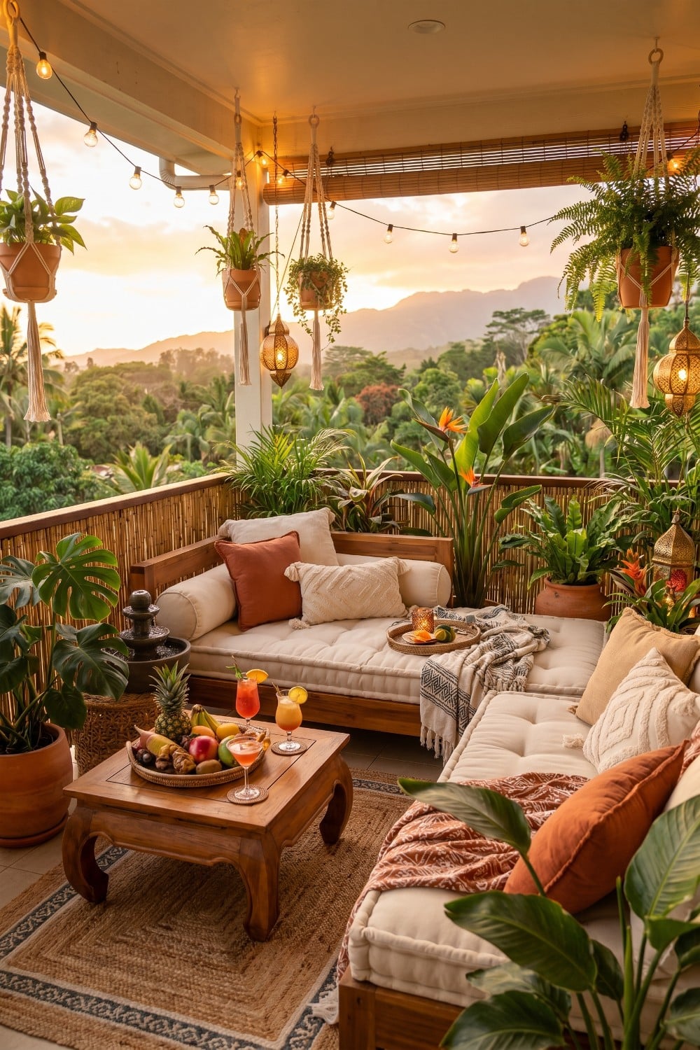 Turn Your Urban Apartment Into An Exotic Tropical Balcony Escape ...